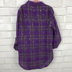 Route 66 | Shirts & Tops | Route 66 Purple Plaid Girls Shirt Size Large ...